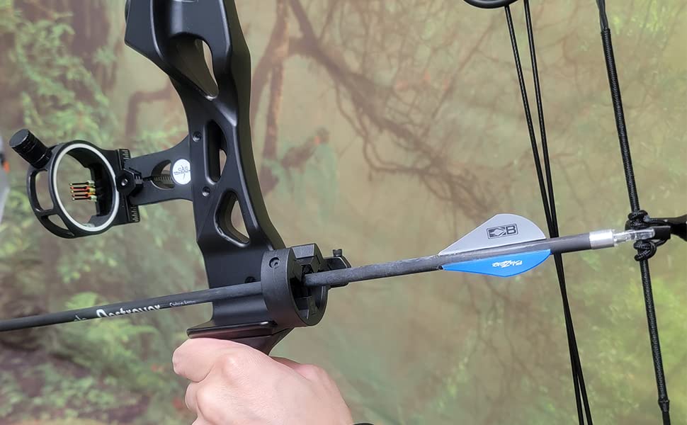 Siege SAS 55 lb 29'' Compound Bow w/ 5-Spot Paper Target, Black w/Package
