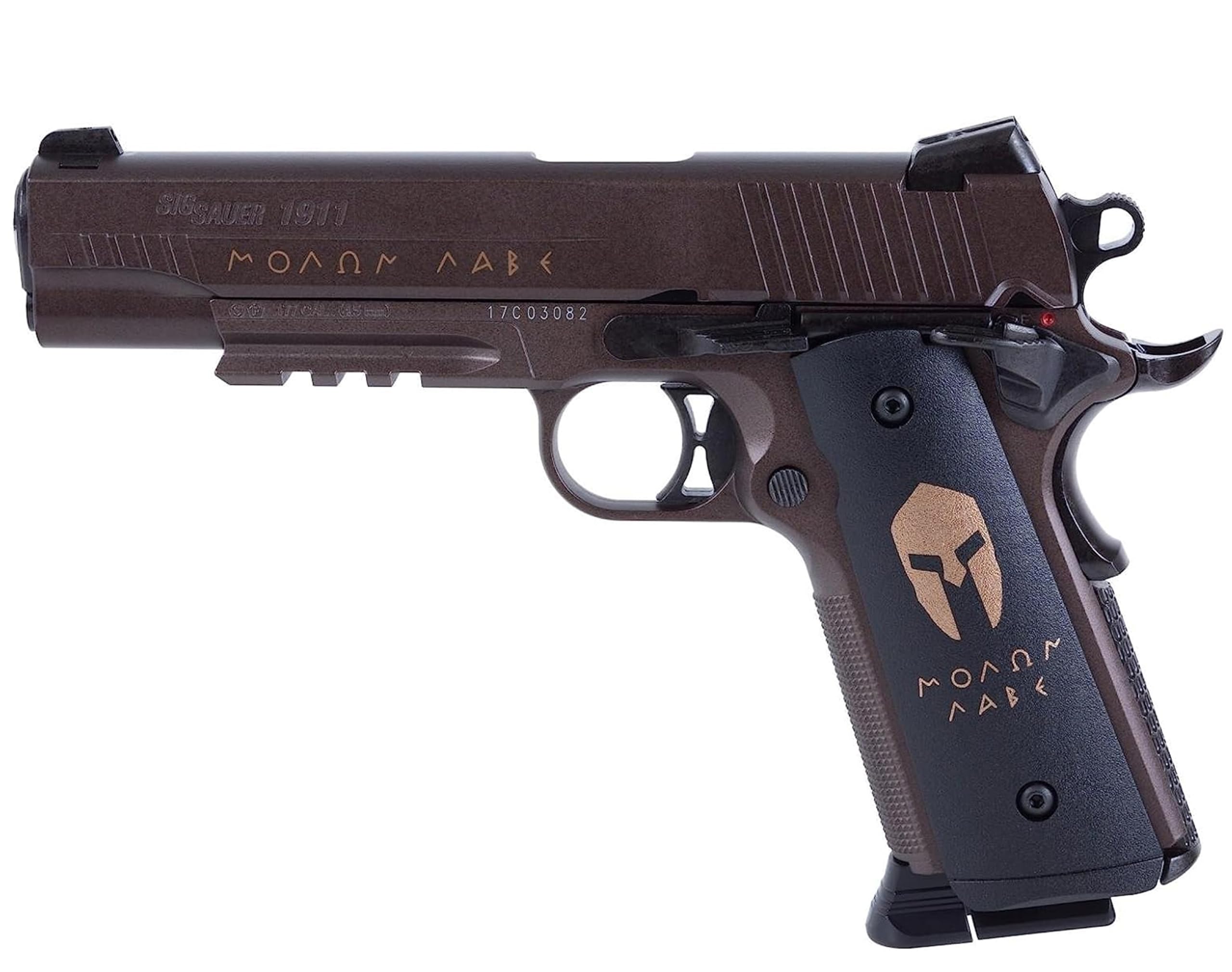 SIG SAUER 1911 Spartan CO2 4.5mm Steel BB Caliber Semi-Auto Air Pistol with 16rd BB Mag - CO2 Cartridges Not Included