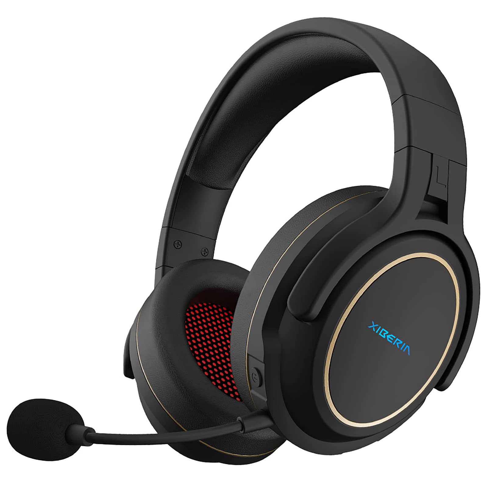 XIBERIA Wireless Gaming Headset for PS5,PS4,PC with Microphone,Lossless 2.4GHz Ultra-Low Latency,Noise Cancelling MIC,Long Battery Life,Wired Mode for Xbox One, Xbox Series X Games