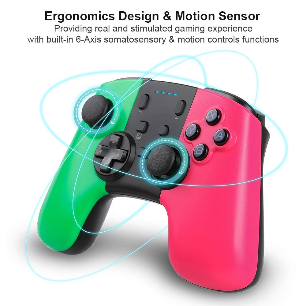 STOGA Wireless Controller for Switch/Lite/OLED, Remote Pro Controller for Switch Console, Game Controller Supports Gyro Axis, Turbo and Dual Vibration