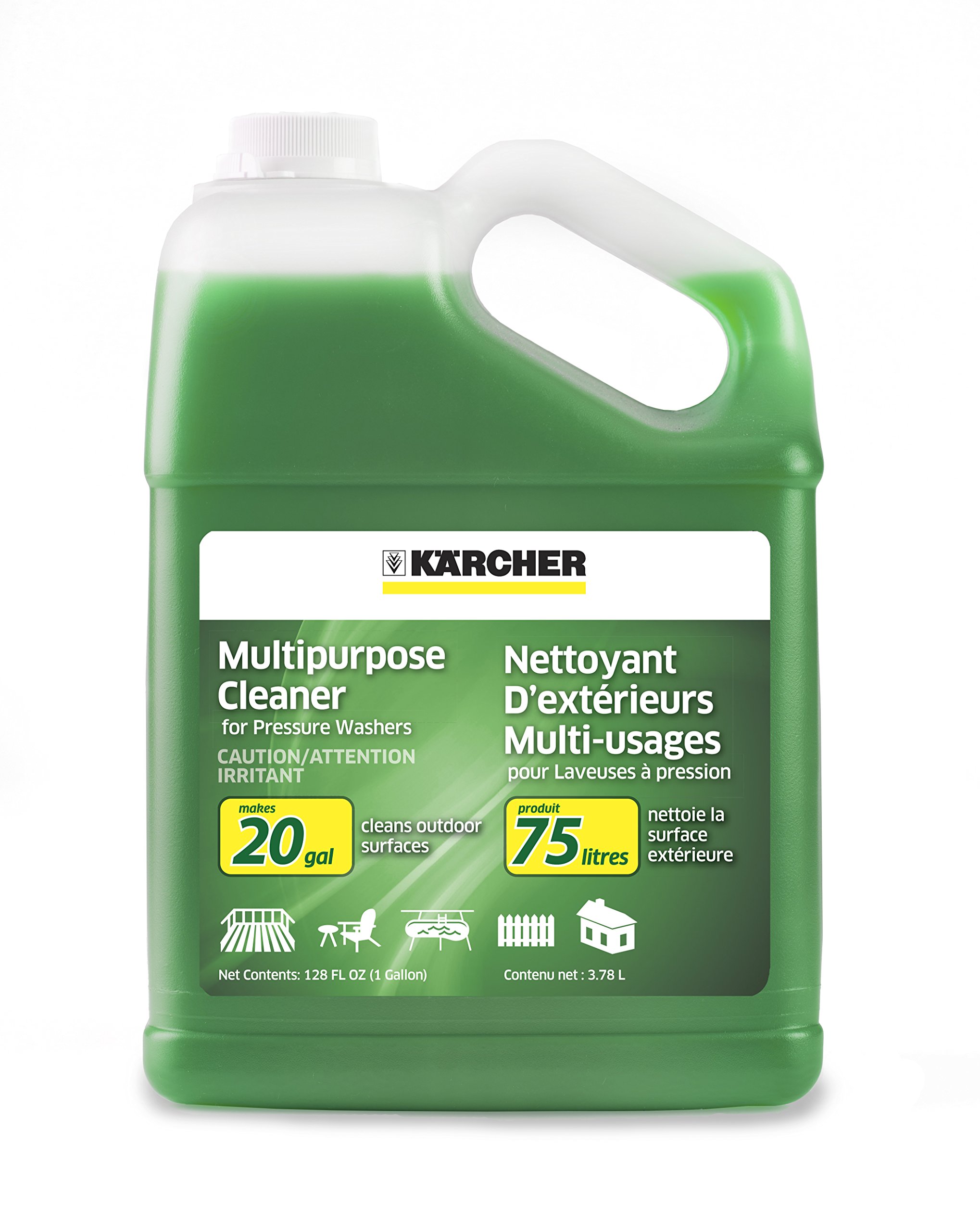 Sun Joe SPX3000 2030 Max PSI 1.76 GPM 14.5-Amp Electric Pressure Washer & Karcher Multi-Purpose Cleaning Pressure Power Washer Detergent Soap, 1 Gallon
