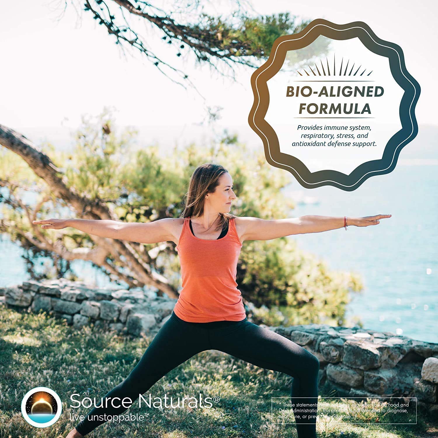 Source Naturals Wellness Formula Bio-Aligned Vitamins & Herbal Defense for Immune System Support - Dietary Supplement & Immunity Booster - 60 Capsules
