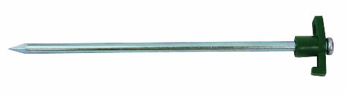 Texsport Set of 4 Galvanized Steel Spikes Heavy Duty Tent Peg Stakes, 10 Inch