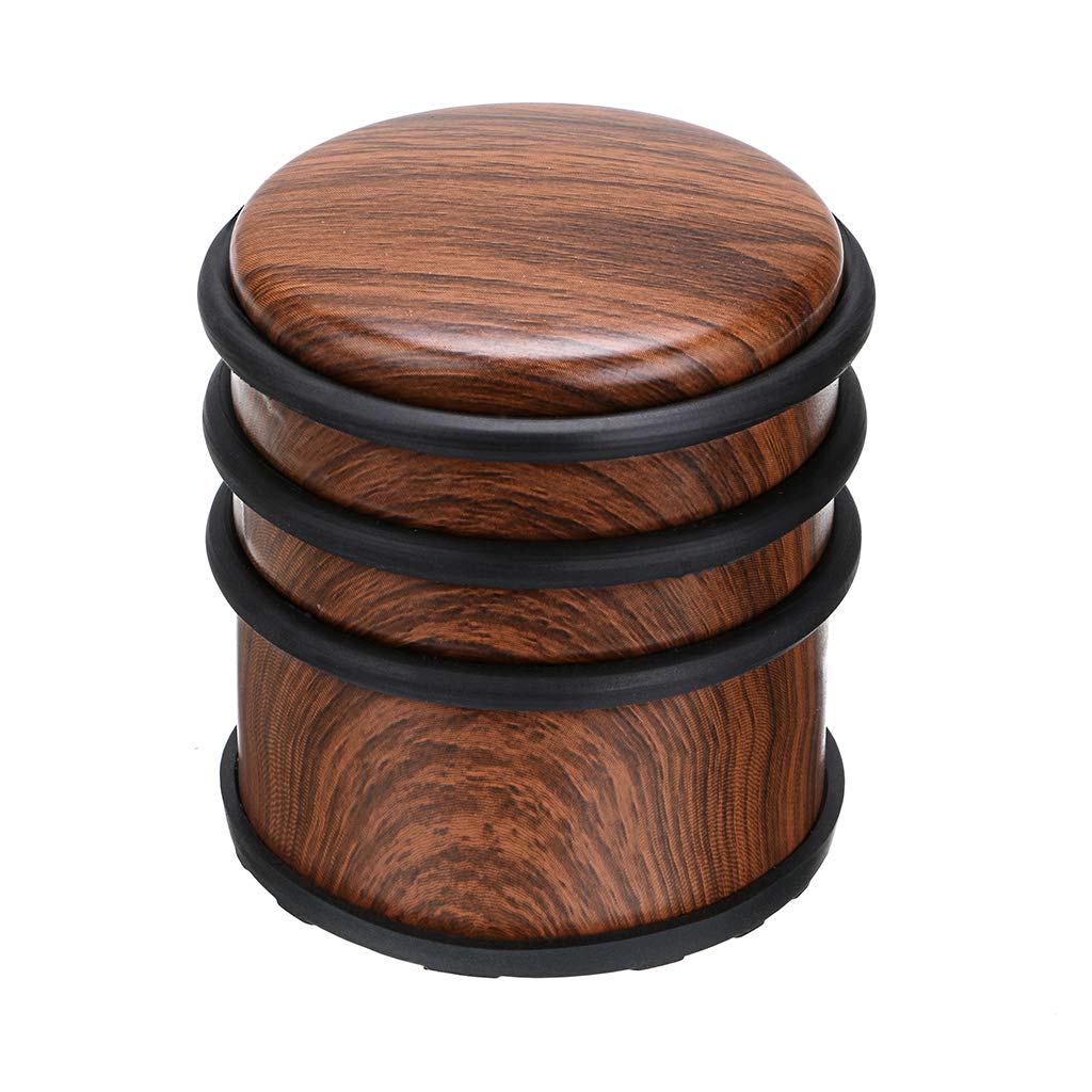 Sumnacon Heavy Duty Floor Door Stopper No Drill, Durability Stainless Steel Door Stops With Anti-skid Rubber- Contemporary Decorative Safety Door Wedge for Home Office Commercial Industrial, WoodGrain