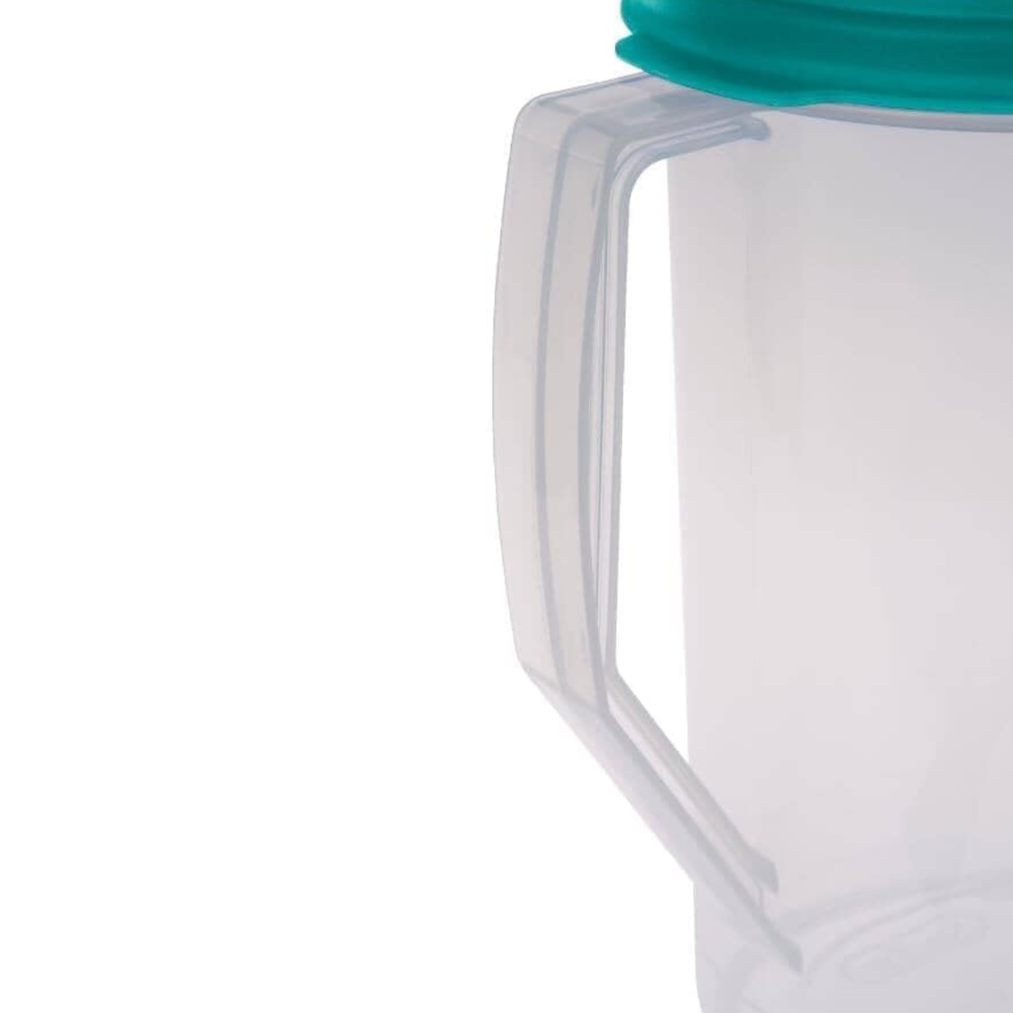 Water Pitcher with Lid Half Gallon (2 Liter / 64oz), Clear Plastic Pitcher with Flip-top Spout Lids, Iced Tea Pitcher for Fridge, Freezer/Dishwasher Safe, BPA Free & Phthalate Free - Made in USA