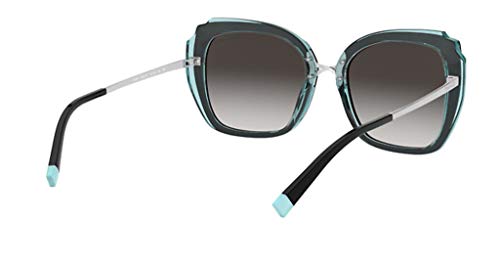 Tiffany & Co. TF4160-82853C Sunglasses BLACK/TRANSPARENT BLUE w/GREY GRADIENT Lens 54mm
