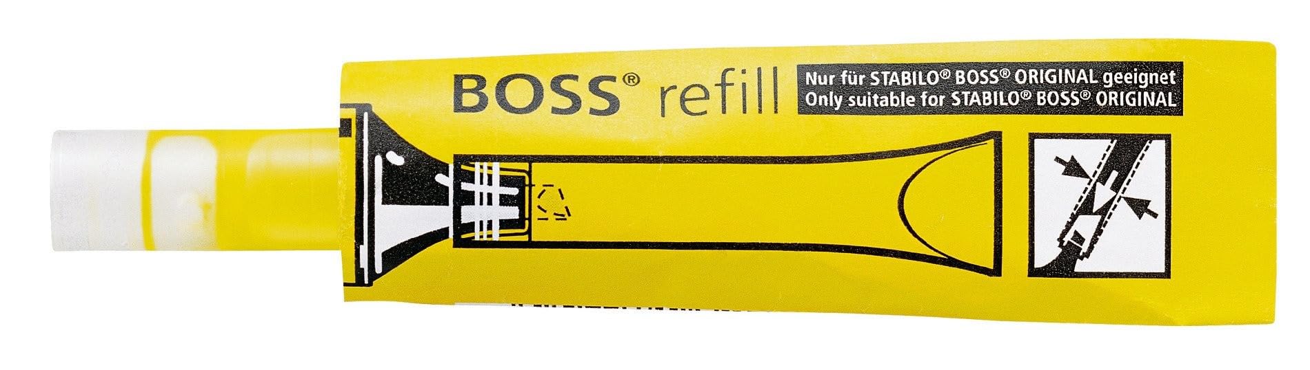 STABILO Stabilo Boss Refill Single Gelb Tube