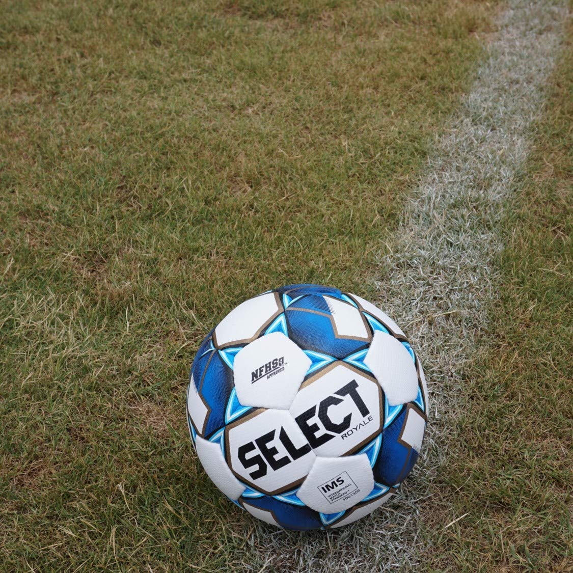 SELECT 2019/2020 Royale Soccer Ball, White/Blue, Size 5