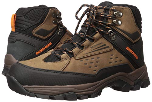 Skechers Men's POLANO-Norwood Waterproof Hiker Hiking Boot, Brown, 13 Medium US
