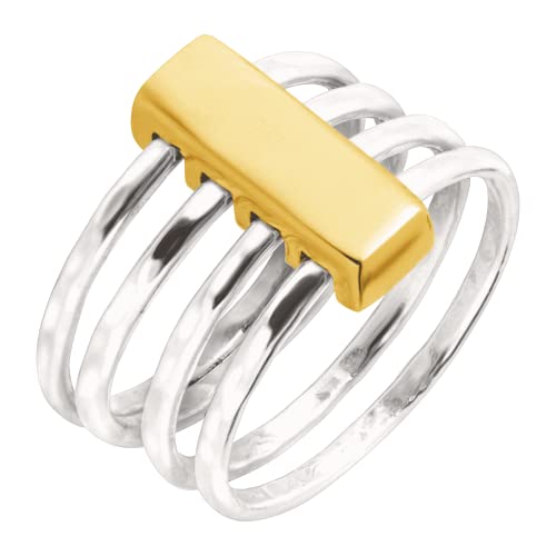 Silpada 'Agility' Ring in Sterling Silver and Brass, Size 10, Size 10