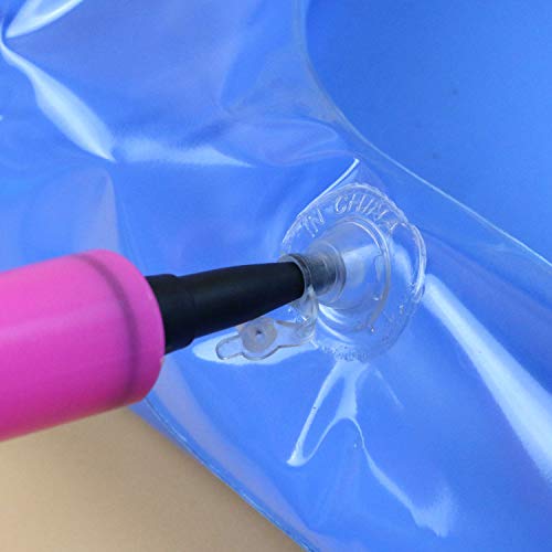 Swimming Ring Pump, Portable Mini Hand Push Pump, Balloon Toy Pump, U-Shaped Inflatable Pillow Pump, Hand Air Pump,Two-Way Hand Yoga Ball Pump