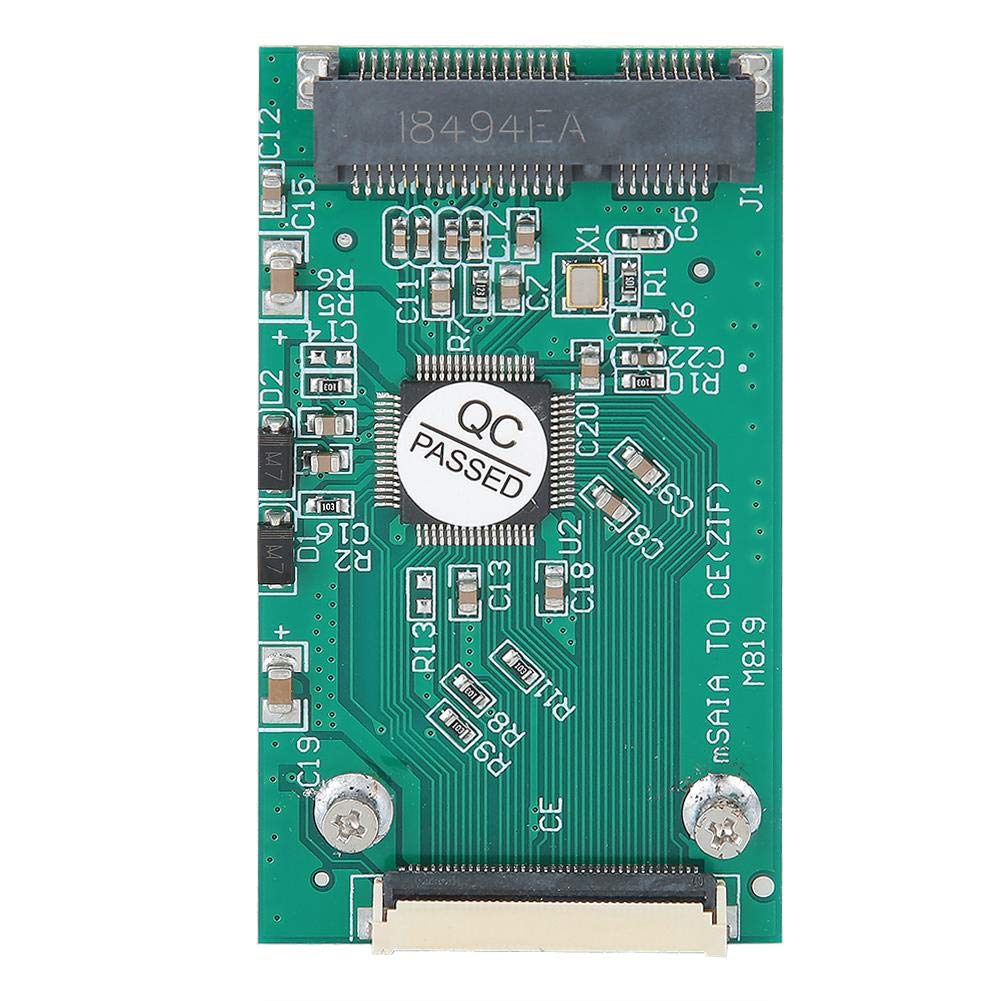 Riser Card, ABS MSATA to CE/ZIF SSD Solid-State Drive Adapter, Computer Accessories Fit for Dell and Fit for Fujitsu (Green)