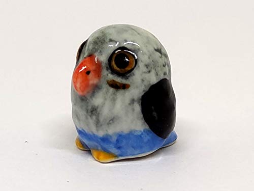 SSJSHOP Owl Micro Tiny Dollhouse Figurines Hand Painted Ceramic Animals Collectible Gift Home Garden Decor (Owl Grey)