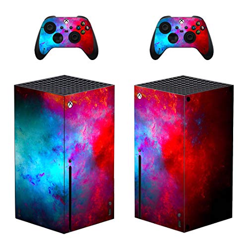 Vinyl Skin Sticker Cover Decal for Microsoft X-box-Series-X Console and Remote Controllers Paysage Color HD Printing (only fit X-box-Series-X )