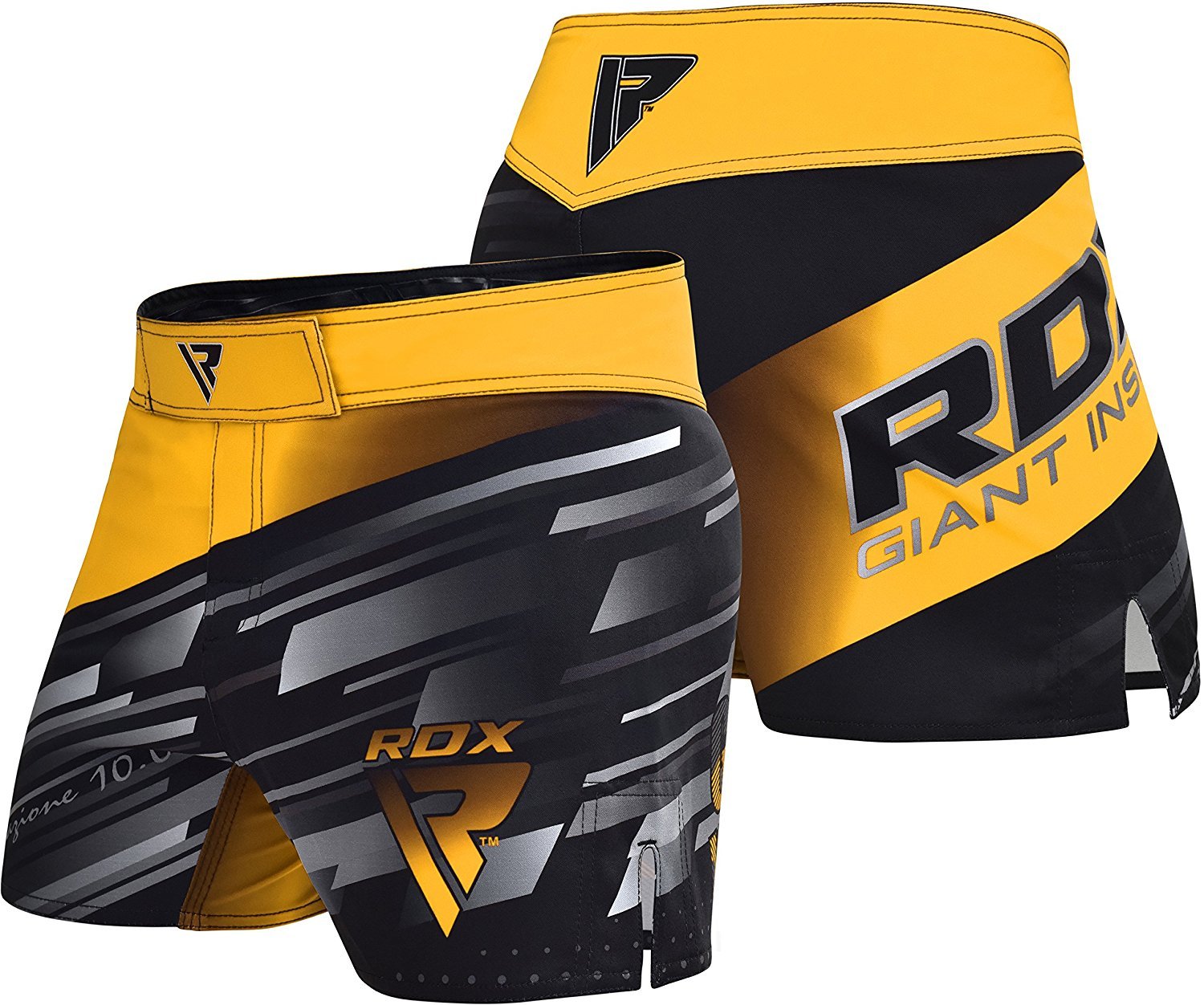 RDX MMA Blaze Shorts Stretch Clothing Training Cage Fighting Grappling Martial Arts Muay Thai Kickboxing Yellow