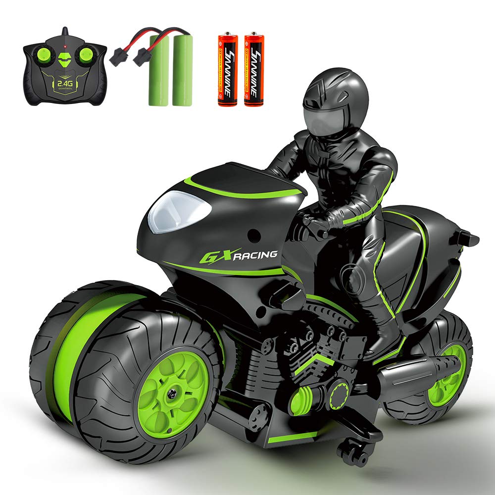 RC Motorcycle Remote Control Motorcycles,High Speed Rc Car Remote Control Car,2.4Ghz 360Β° Rotating Drift Stunt Car Motorbike for Kids Age 4,5,6,7,8 and Up Year Old