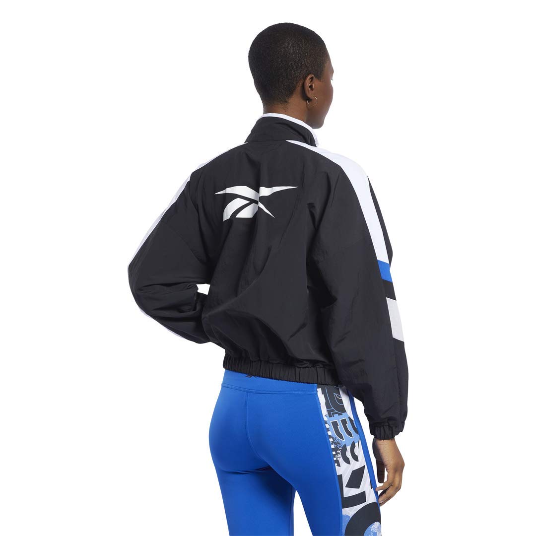 Reebok Workout Ready Meet You There Woven Jacket, Black, Medium