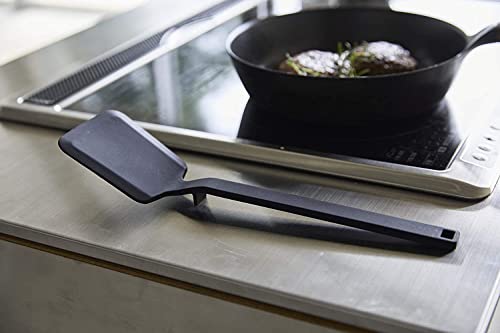 Yamazaki Home Silicone Spatula, Silicone, No Assembly Req., Black