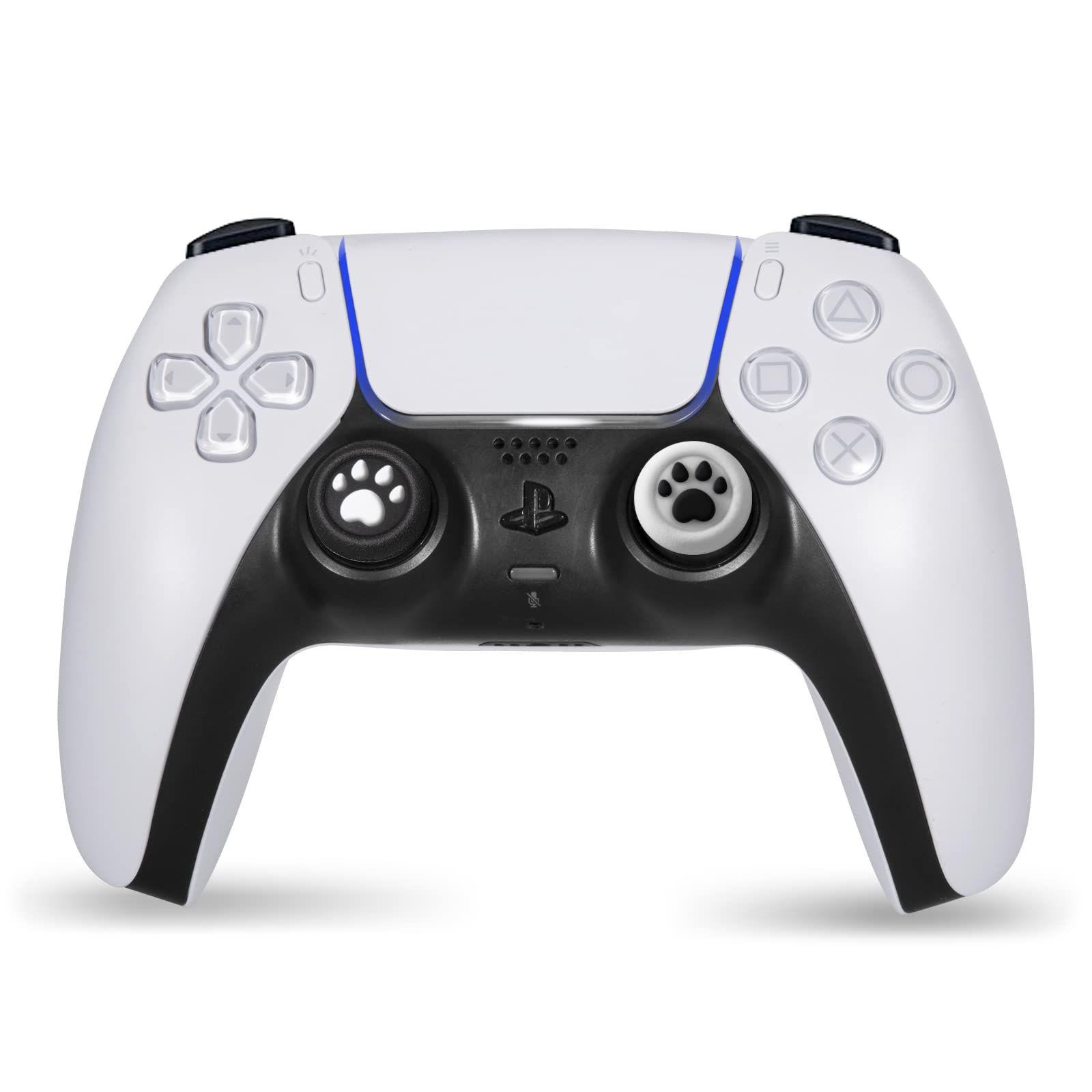 Thumb Grips for PS4 PS5 Controller – 5 Pairs Thumbstick Control Caps Joystick Analog Stick Covers Replacement Skin Decal Accessories for Playstation 4 5 Dualshock Dualsense, Switch Pro Controller