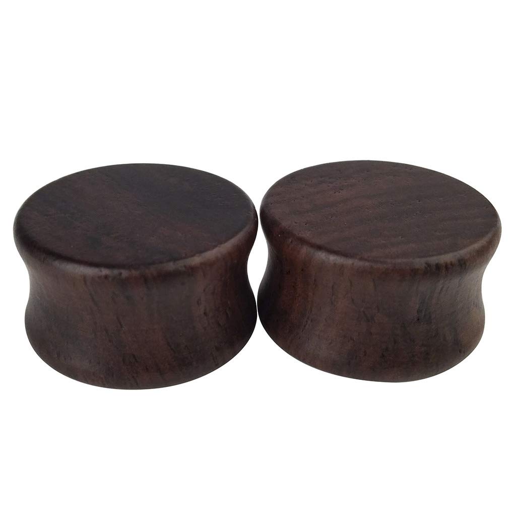 TBOSEN Set Of 4 Pairs Wood Gauges Ear Tunnels Double Flare Plugs Expander Body Piercing Jewelry