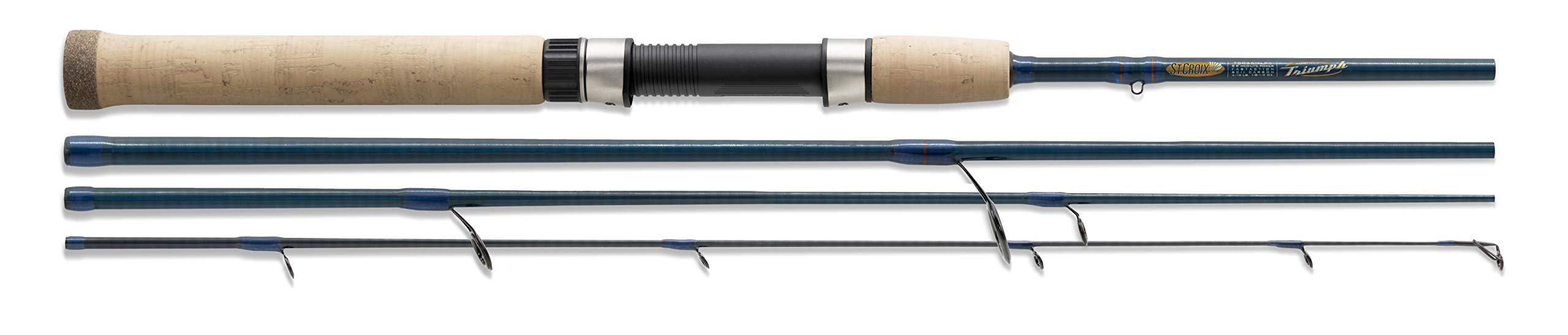 St. Croix Rods Triumph Travel Casting Rod, Deep Run Blue, 6'6"