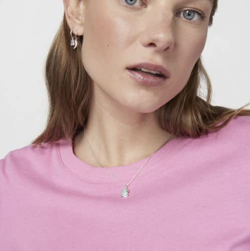 TOUS Sterling Silver Necklace for Women with Amazonite, Size: 1.1 cm. Length: 45 cm., Color Collection
