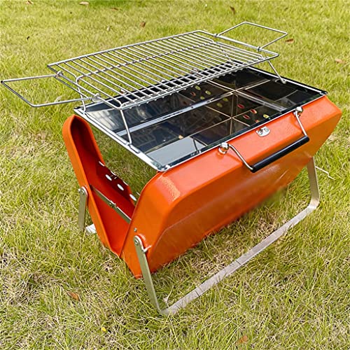 TKFDC Outdoor Charcoal Grill Portable Rotisserie Stove Home Folding Portable Field Mini Grill Full Set
