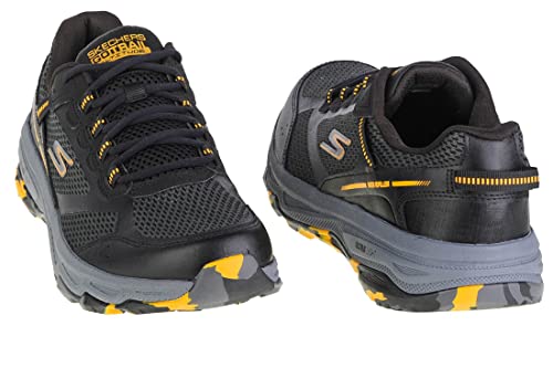 Skechers mens Go Run Trail Altitude - Marble Sneaker, Black/Yellow, 9.5 US