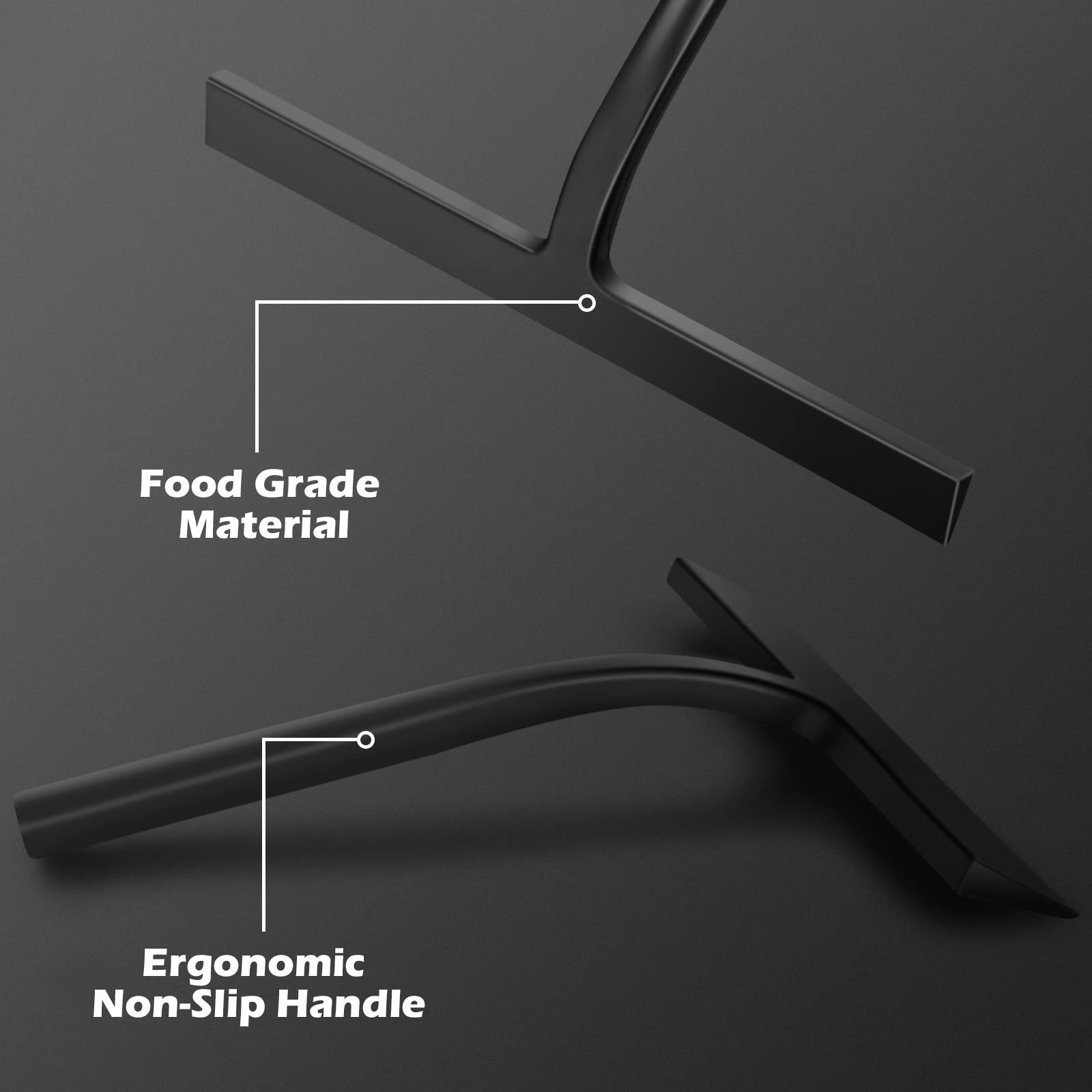 Quniof Squeegee for Shower Glass Door 11" Multi-Purpose Silicone Squeegee for Bathroom, Mirror, Shower Door, Window, Glass, Car and Tile (Black)
