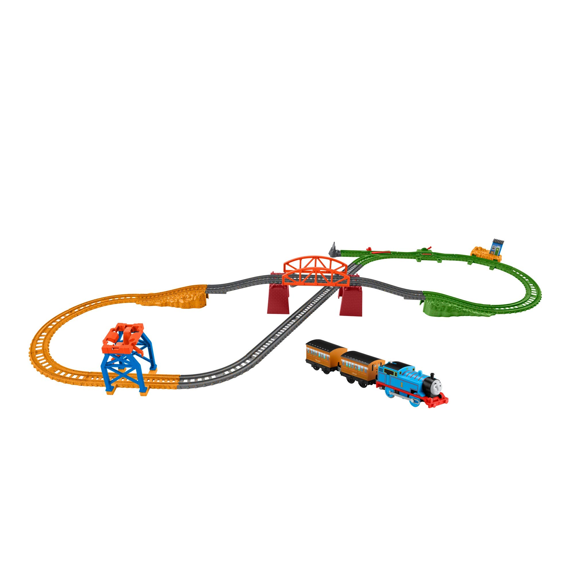 Thomas & Friends GPD88 Thomas and Friends Fisher-Price 3-in-1 Package Pickup, Multi-Colour