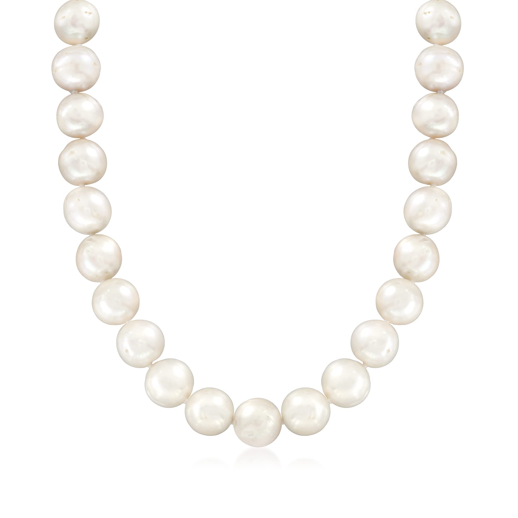 Ross-Simons 10-11mm Cultured Pearl Necklace With Sterling Silver. 18 inches