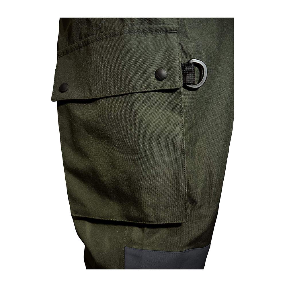 RIVERS WEST Men's Kokanee Waterproof Windproof Fully Seam-Sealed Fishing Bib, Tan, Large