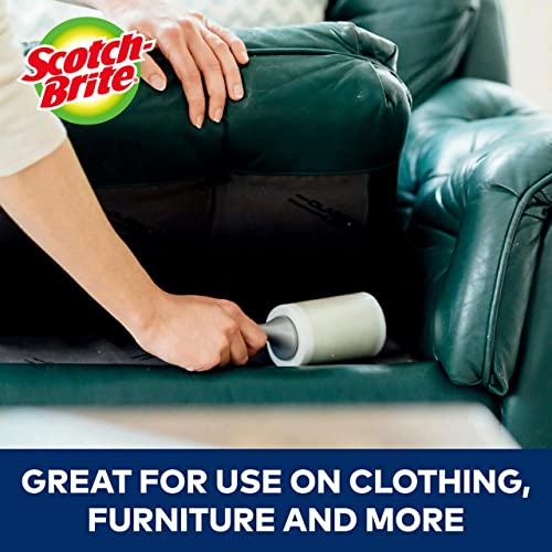 Scotch-Brite 50% Stickier Lint Roller, Works Great On Pet Hair, 6 Rollers, 48 Sheets per Roller, 288 Sheets Total (Packaging may vary)