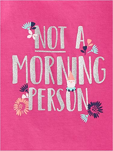 Simple Joys by Carter's Toddler Girls' 4-Piece Fleece Pajama Set (Short-Sleeve Poly Top & Fleece Bottom), Pack of 4, Fairy/Floral/Text Print, 3T