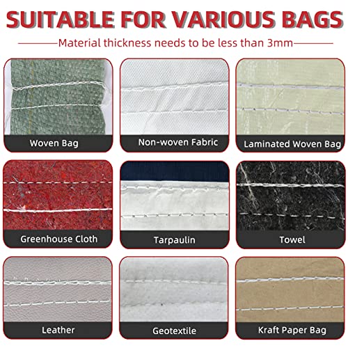 SDRTOP Electric Bag Sewing Machine Industrial Handheld Bag Closer Closing Stitcher GK9-900 Automatic Woven Bag Sewer Packing Machine for Rice Woven Leather Snakeskin Bag Sack