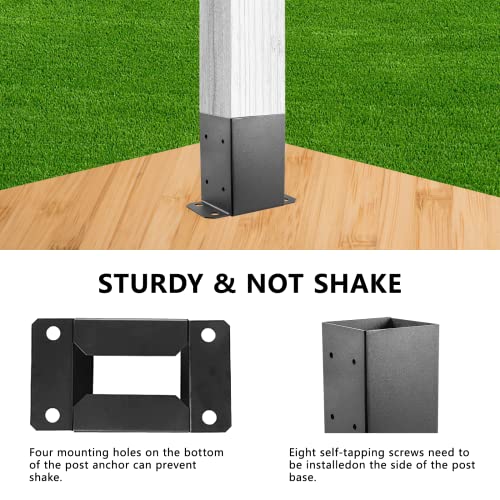 Stainless Steel Adjustable Post Base (4x4, 6)