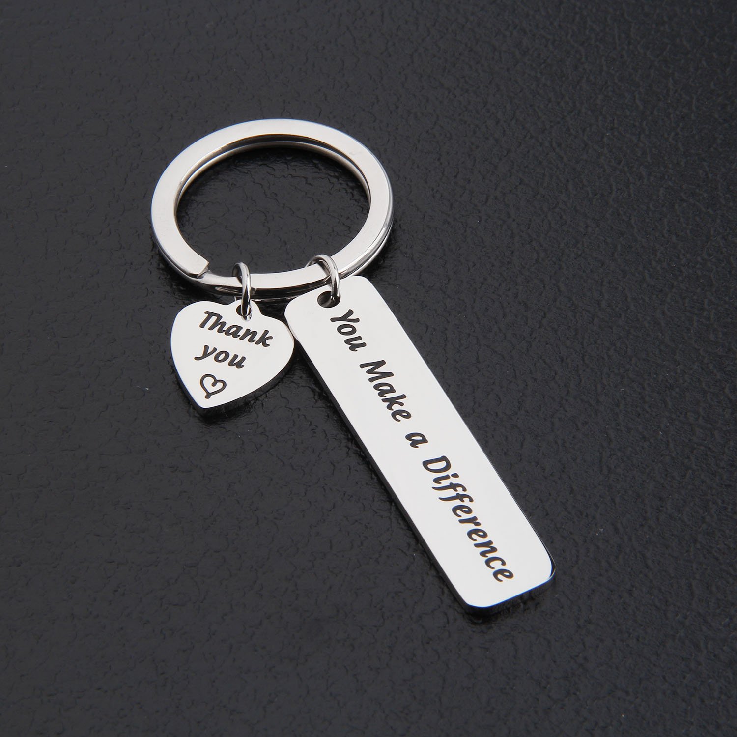 TGBJE Thank You Gift You Make a Difference Gift for Volunteer Appreciation,Coach Mentor Gift,Employee Gift (Keychain 1)