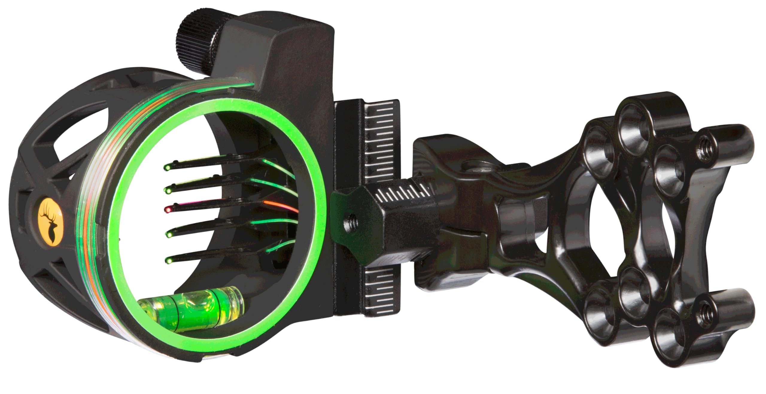 Trophy Ridge Master Hunter Kit with Volt 5-Pin Sight, 6" Static Stabilizer, and Kill Shot Whisker Biscuit, Black