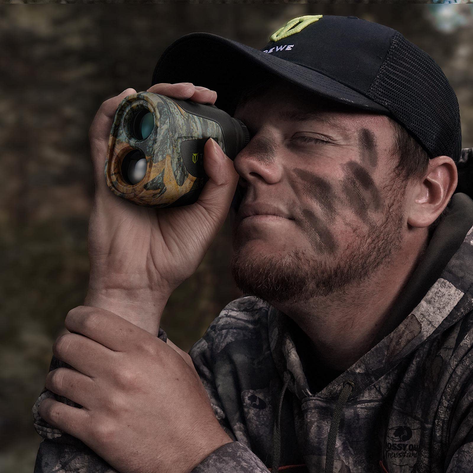 TIDEWE Hunting Blind See Through with Carrying Bag & Hunting Rangefinder with Rechargeable Battery 700Y