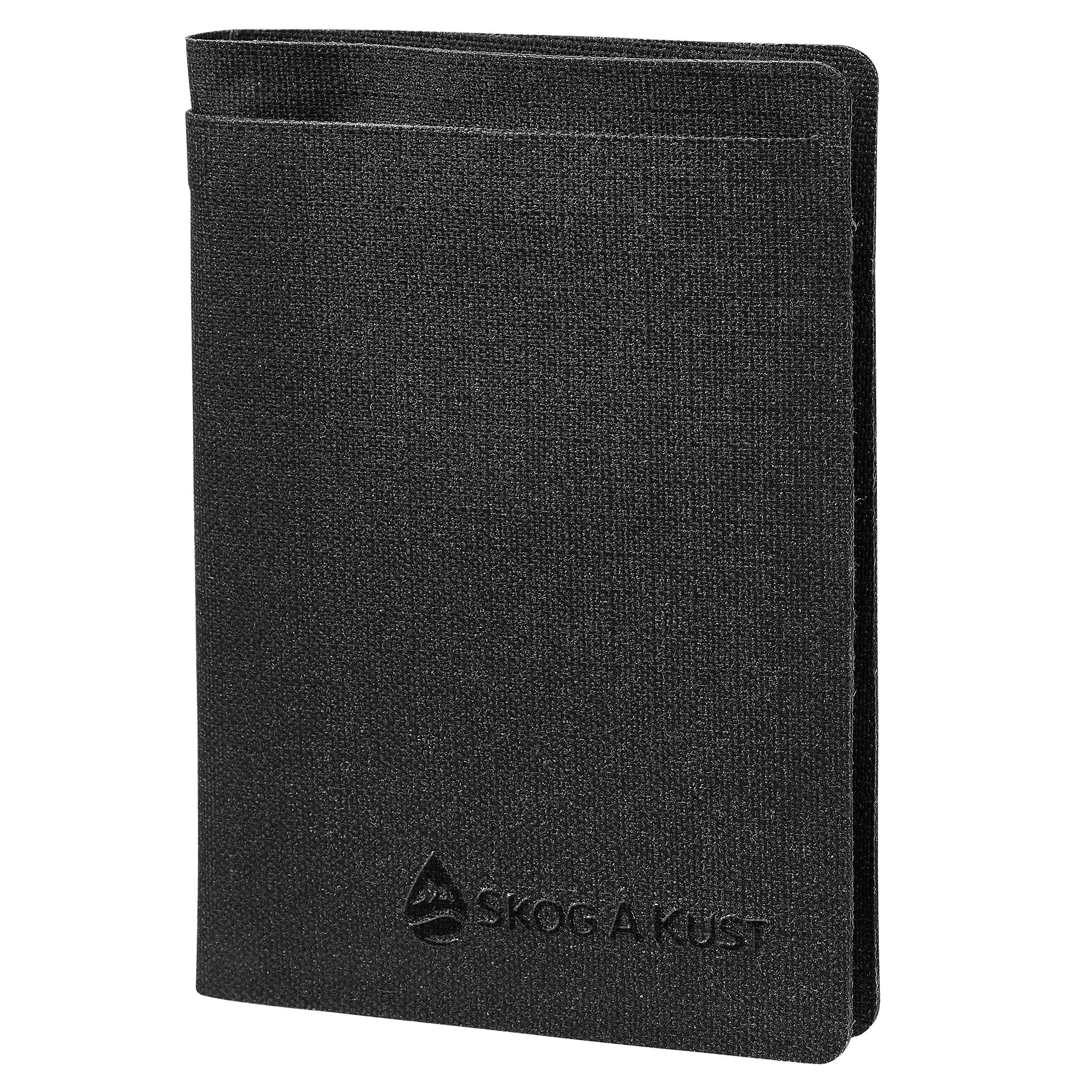Skog Å Kust Plånbok Floating Waterproof Wallet | Perfect for Boating, Kayaking and Other Outdoor Activities | Bifold Black