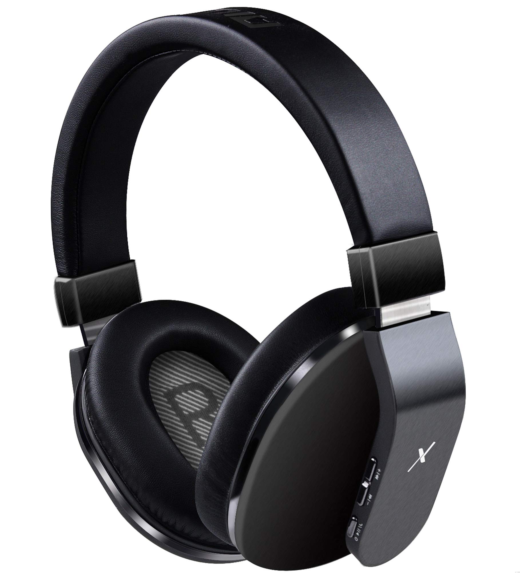 Riwbox XBT-780 Bluetooth Headphones Over Ear, Hi-Fi Stereo Wireless/Wired Headset with Built-in Microphone for Online Class, Home Office, PC/Cell Phones/TV (Black)