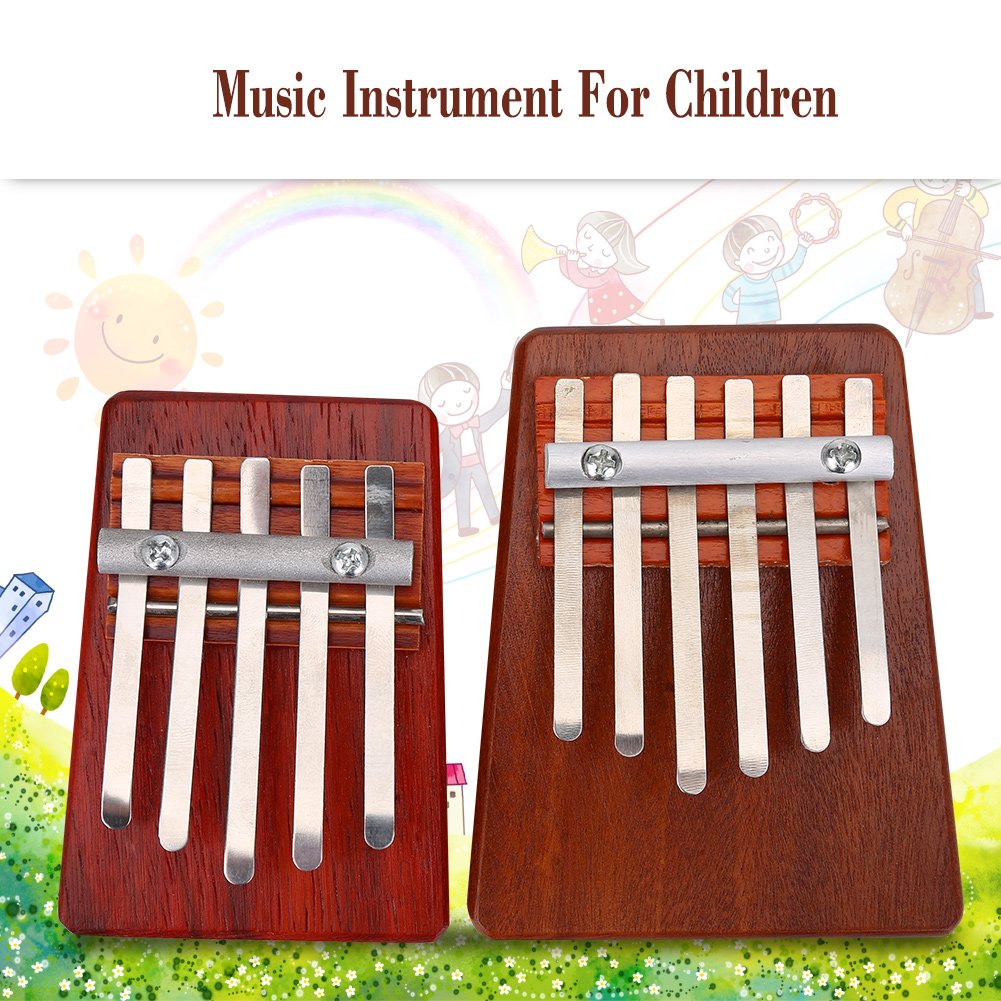 Traditional Finger Thumb Piano Size Beginners For Children Musical Instrument Accompaniment Training Tool (5 Keys) Kalimba Thumb Piano