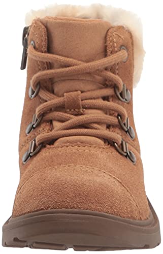 UGG Kids T AZELL Hiker Weather Fashion Boot, Chestnut Suede, 8 US Unisex Toddler