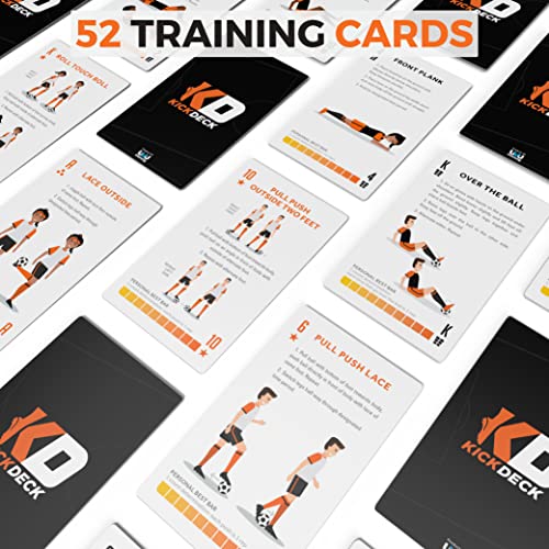 UVU Training KickDeck - 52 Card Soccer Training Program for All Skill Levels and Ages - Comprehensive Skill Development and Fun Workouts
