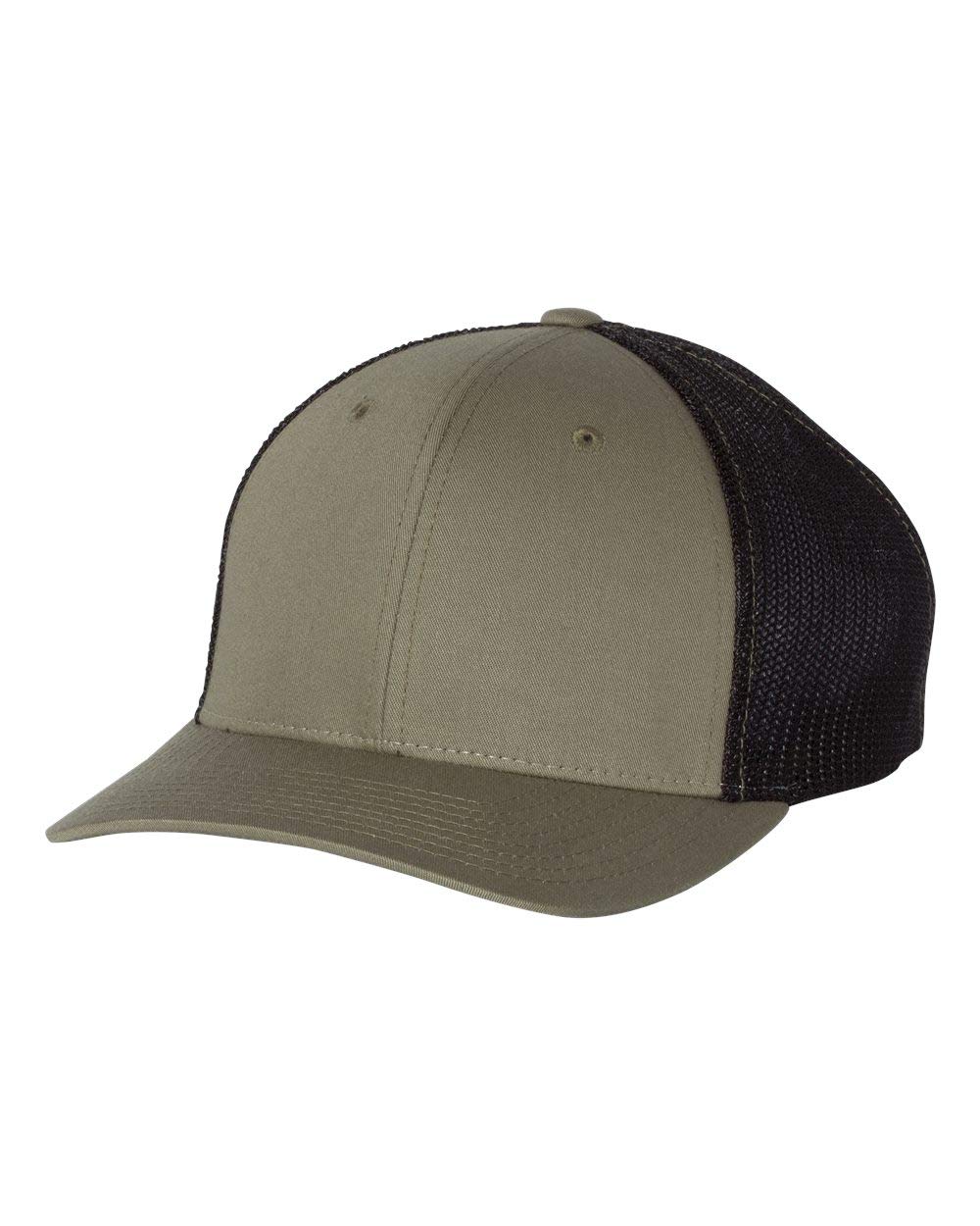 Richardson Fitted Trucker with R-Flex L/XL Heather Grey/ Red