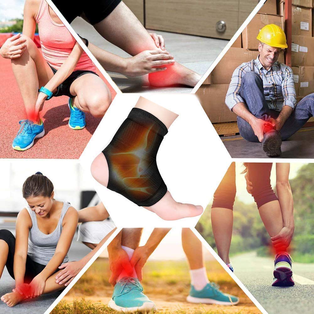 Vinaco 2 Pack Breathable & Strong Ankle Brace for Sprained Ankle, Stabilize Ligaments, Prevent Re-Injury for men & women with Adjustable Wrap, ankle support for men
