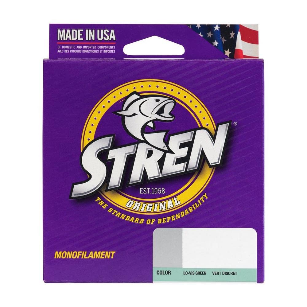 Stren Original®, Lo-Vis Green, 4lb | 1.8kg Monofilament Fishing Line, Suitable for Freshwater Environments