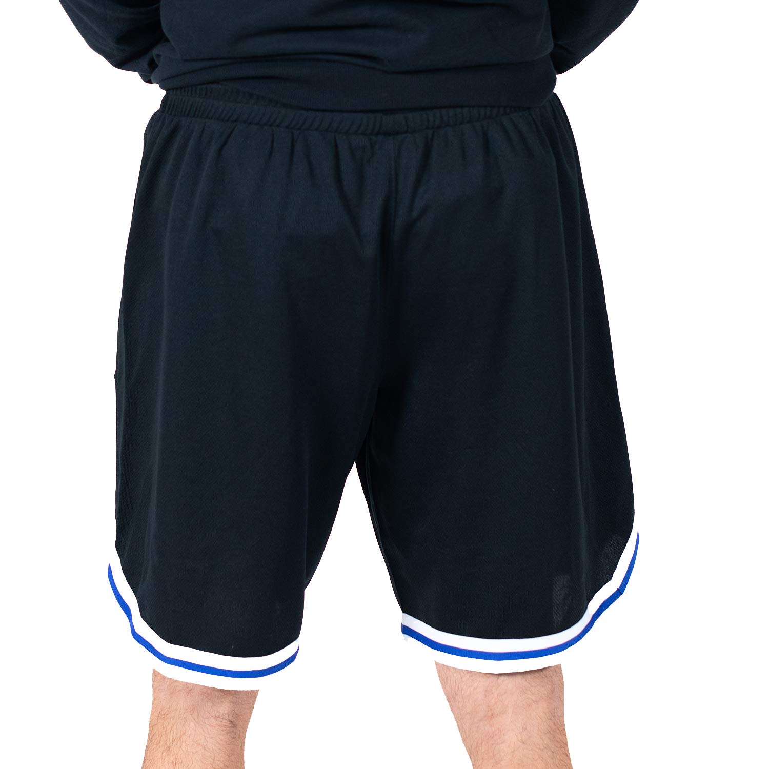 Spalding Men's Birdseye Mesh Basketball Short, Black, L