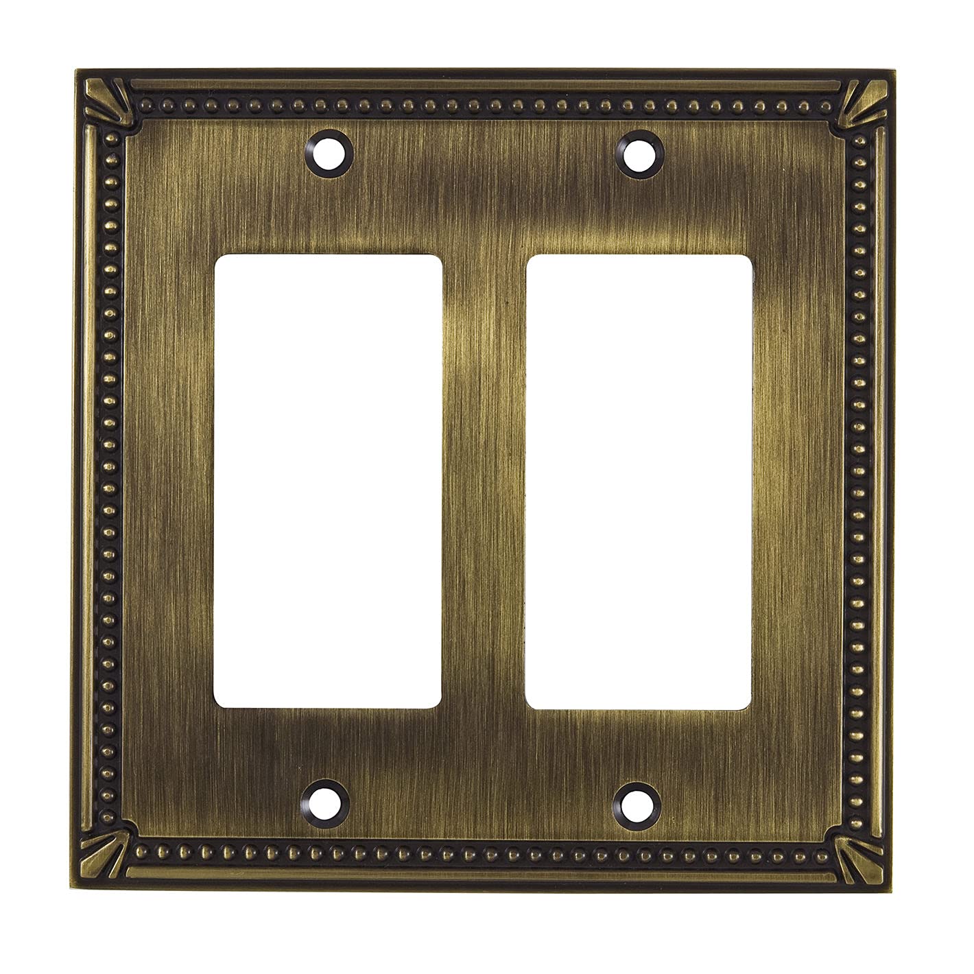 Richelieu Hardware BP8611BORB Traditional 2-Gang Decora Wall Plate, Brushed Oil-Rubbed Bronze