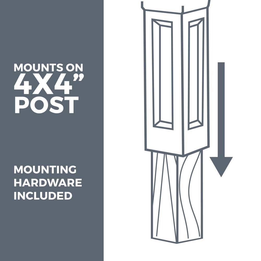 Step2 Mailmaster Hudson Mailbox, Easy to Install, Large Mailboxes for Outside, Heavy-Duty, Weather Resistant, Black